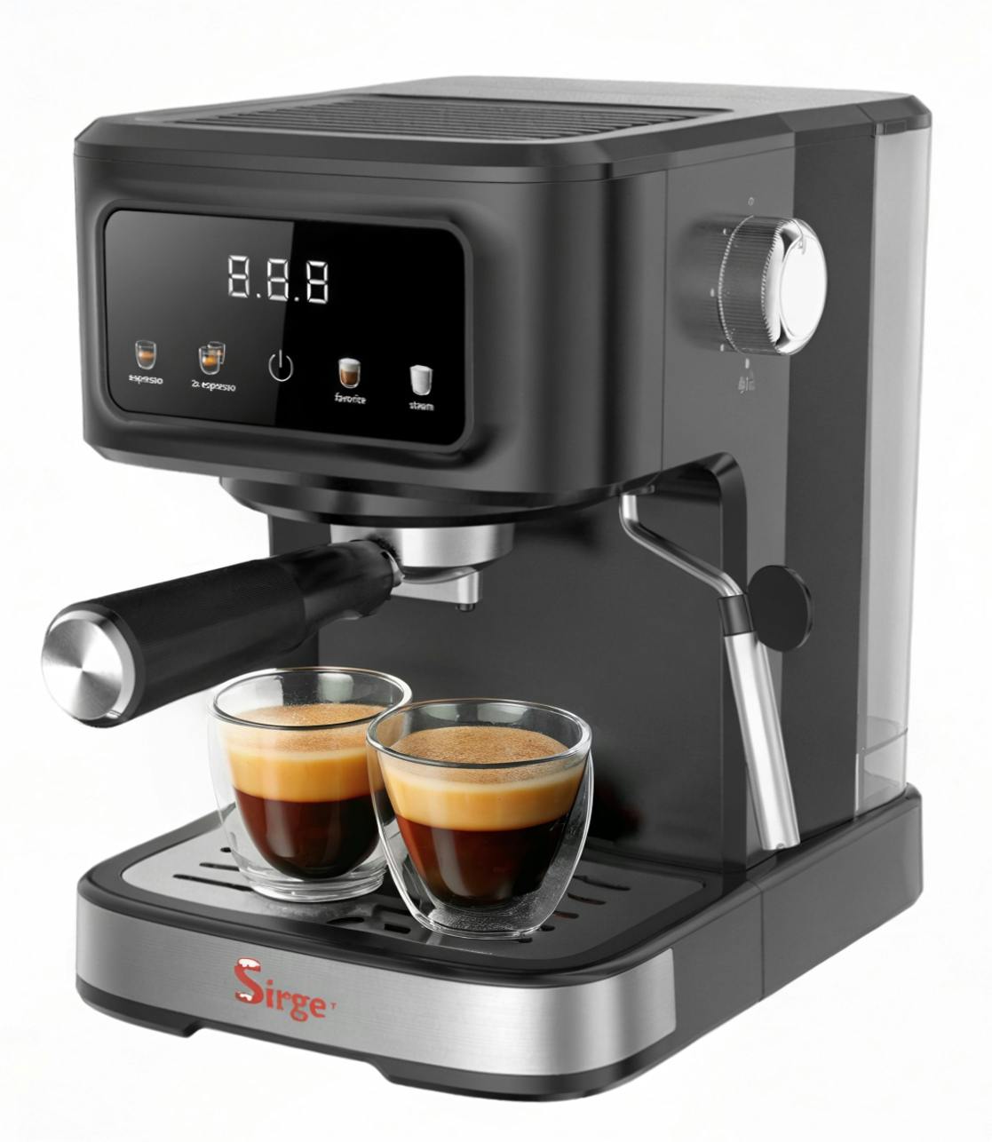 Máquina digital de café expresso e cappuccino com visor, 2 filtros ...