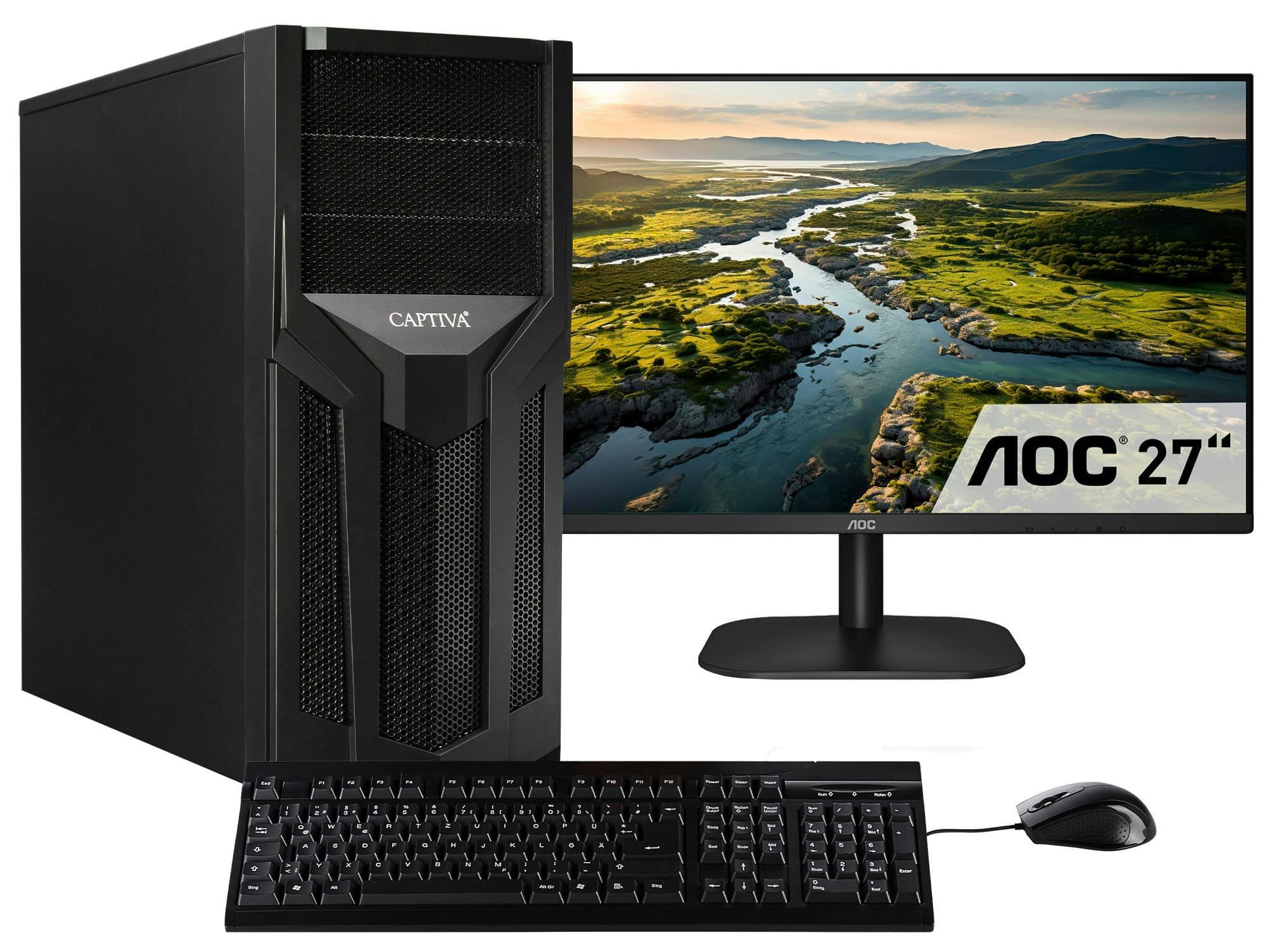 Captiva PC Workstation I75-781 TFT Bundle (i7-12700K/SSD 1TB/64GB/WLAN ...