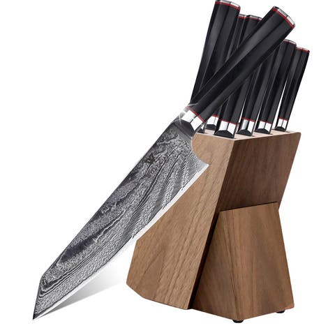 WOLFCUT - Damaskus Messer-Set 7-tlg. 73-lagiger japanischer ...