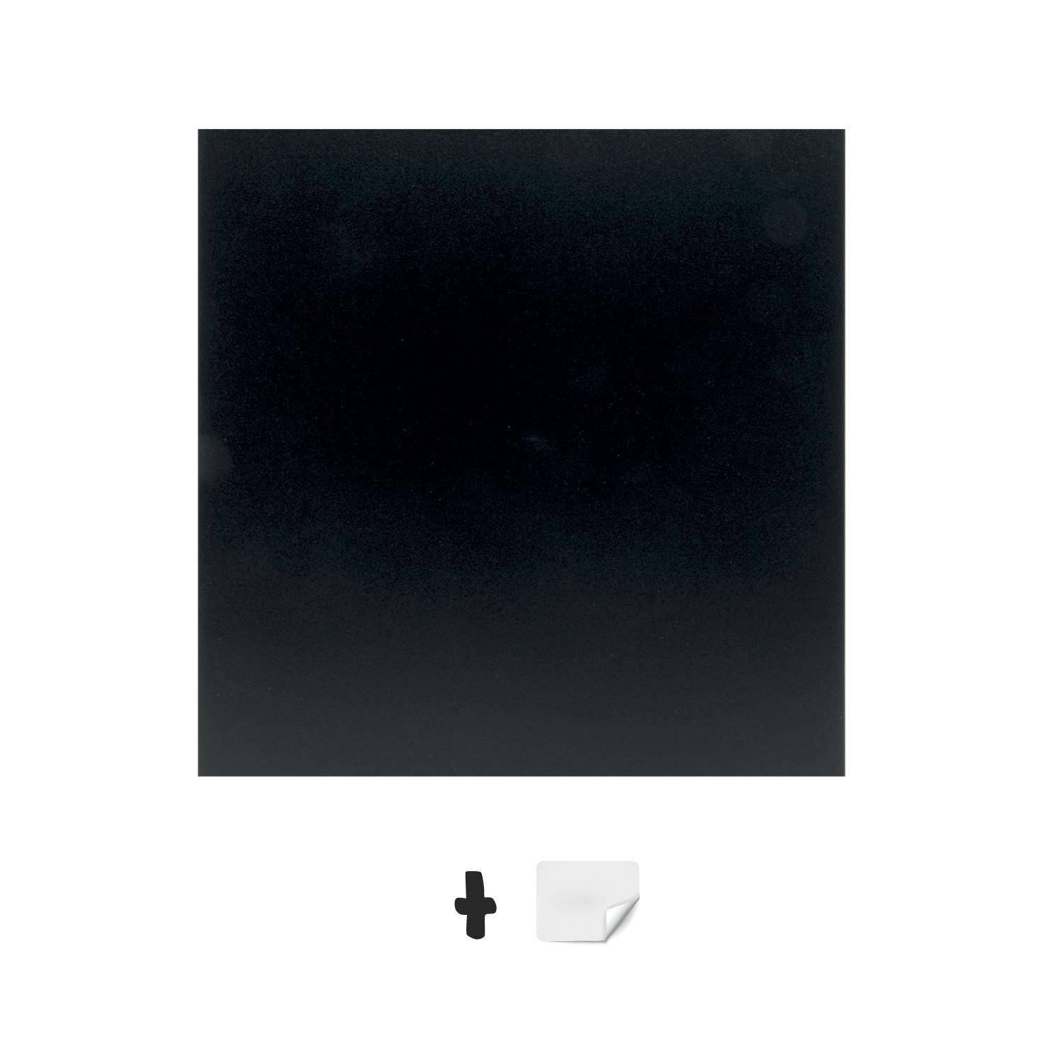 Securit® Silhouette Tableaux Noirs Carrés XXL – Lot de 6 – Feutre-Craie ...