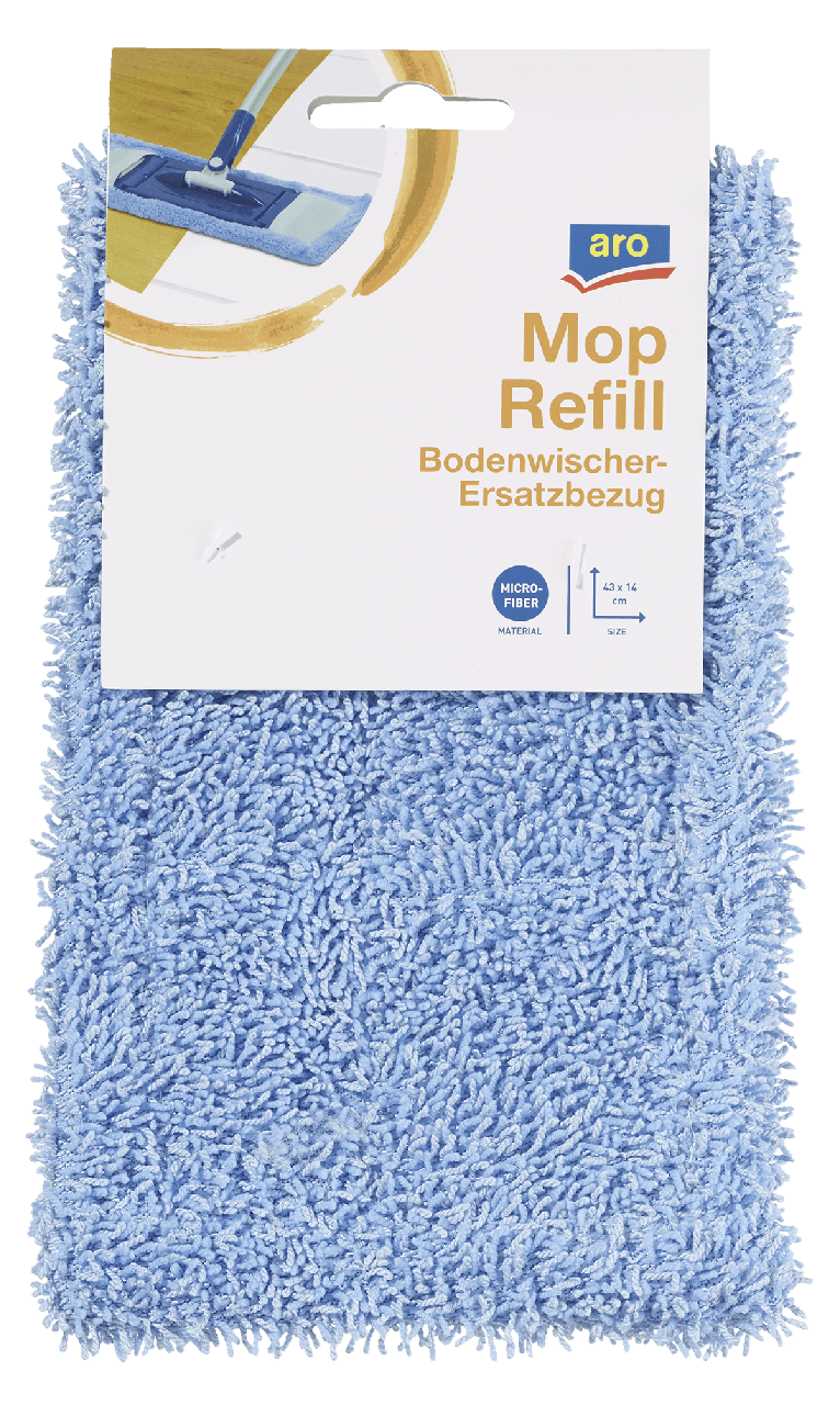 aro Mop di ricambio, in microfibra, 43 x 14 cm, blu, 1 unità | METRO
