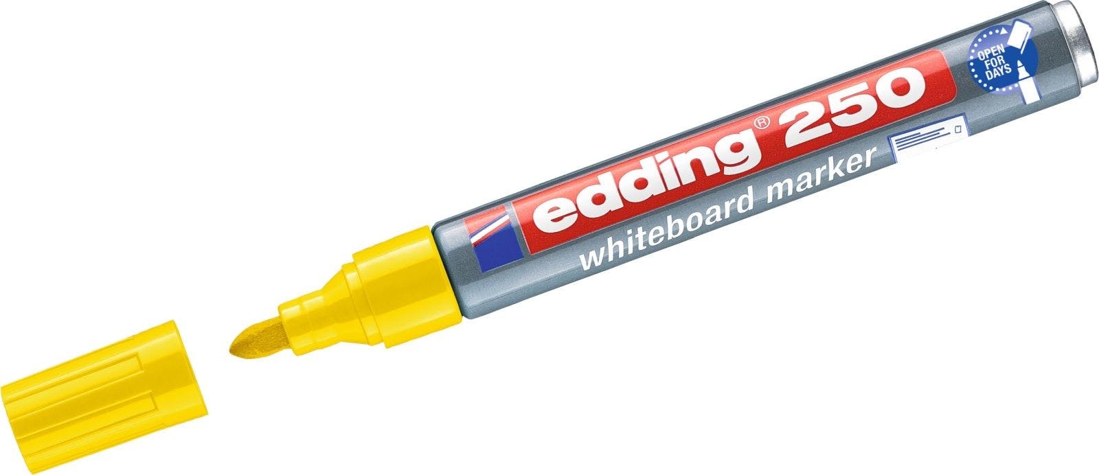 Whiteboardmarker edding 250 nachfüllbar 1,5-3mm gelb Packung mit 10 ...