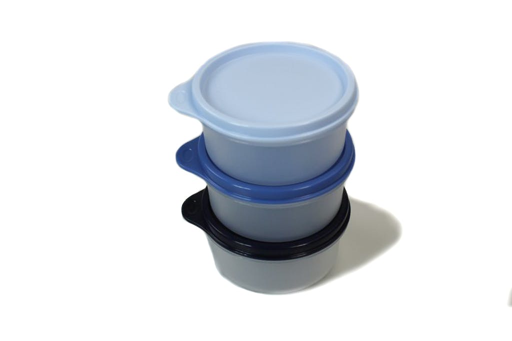 TUPPERWARE Kühlschrank Julchen 200 ml hellblau+blau+dunkelblau Mini ...