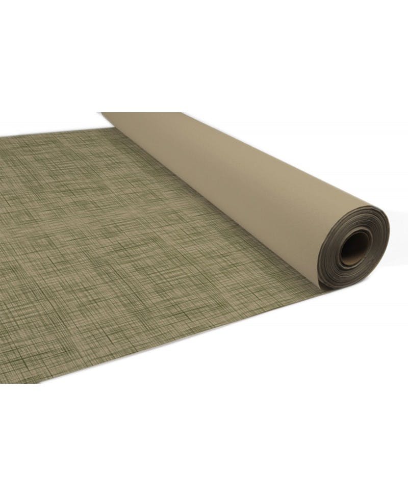 Rol papieren tafelkleed 120x100 gedecoreerd bruin stedelijk groen | Makro