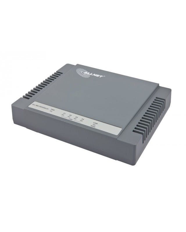 ALLNET Router DSL-Modem 4 Port Switch integriert verkabelt GigE Desktop ...