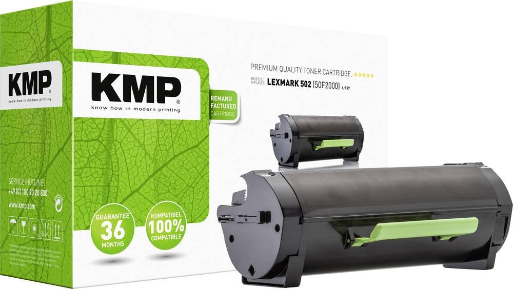 KMP Toner ersetzt Lexmark 502, 50F2000 Schwarz 2000 Seiten L-T47 | METRO
