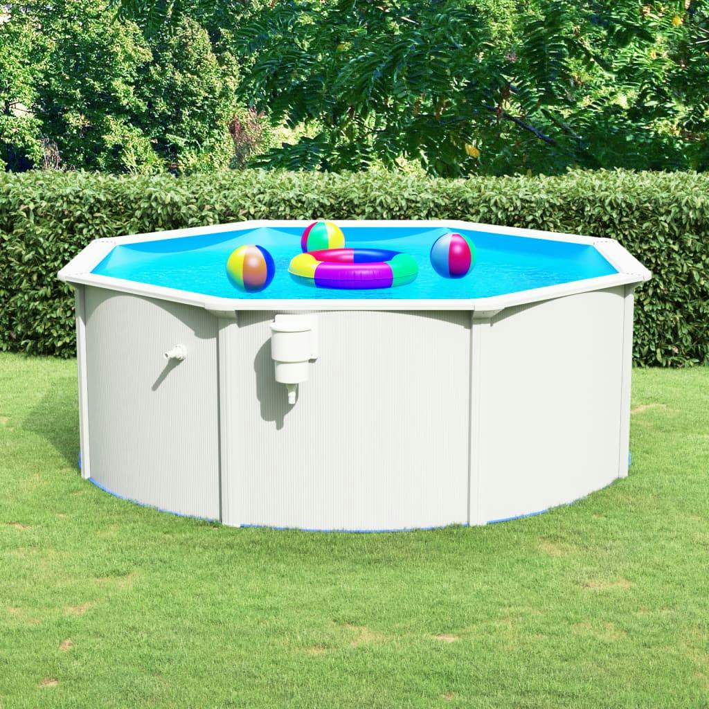 vidaXL Pool mit Stahlwand 360x120 cm Weiß | METRO Marktplatz