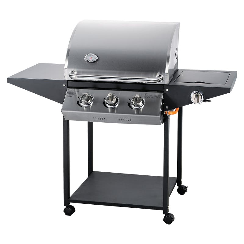 Gasgrill 3 Brenner mit Grillwagen Phoenix Gartengrill Barbecue Gasgrill ...