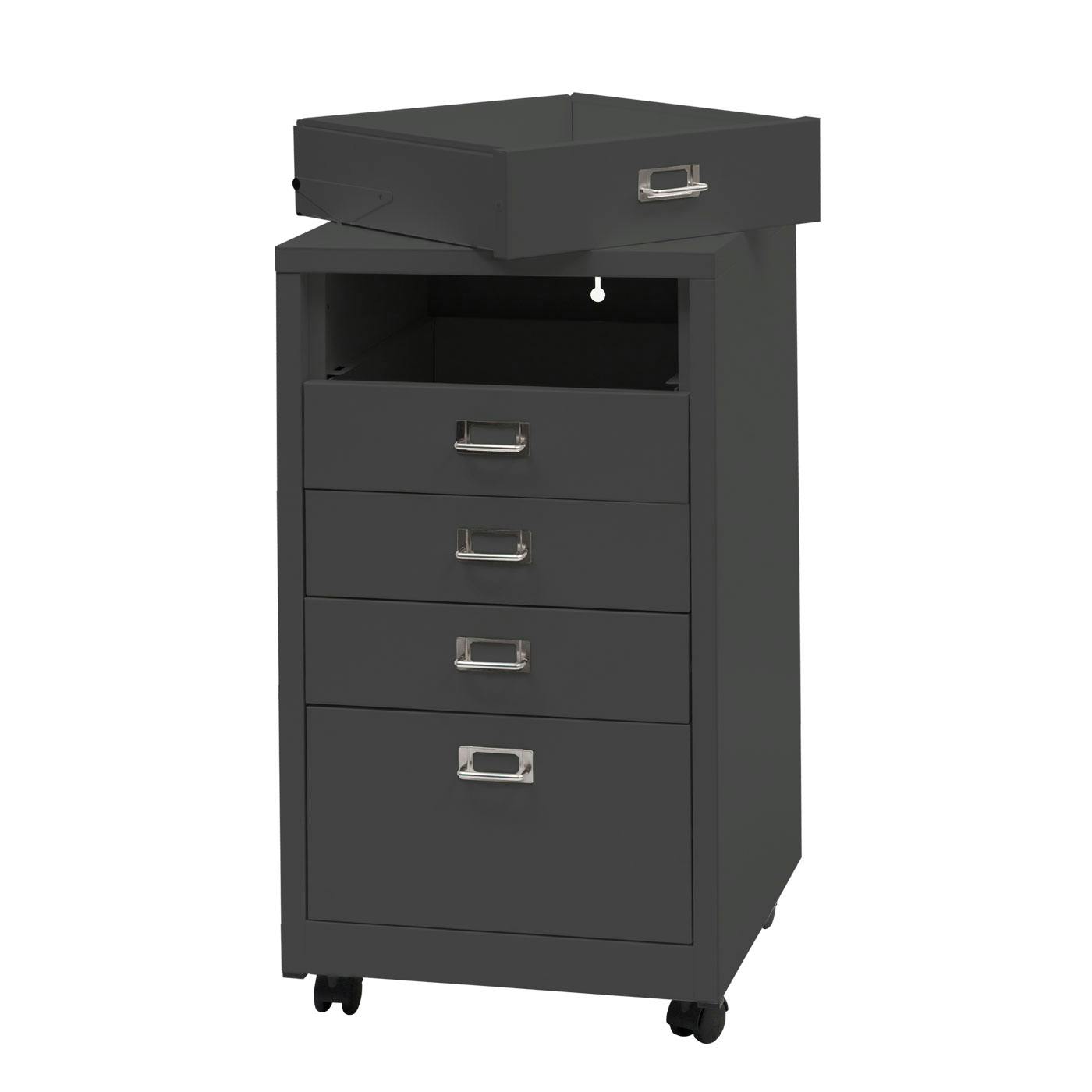 Rolcontainer HWC-L49, ladekast stalen archiefkast, metaal 75x40x41cm 5 ...