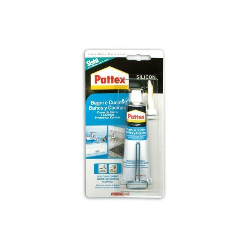 Silicone pattex bagni e cucine henkel bagno cucina 50 ml bianco ...