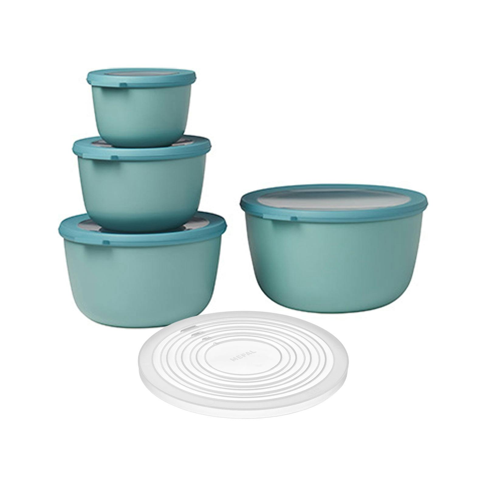 Mepal CIRQULA Multischüssel rund 4er Set 0,5l 1l 2l 3l mit ...