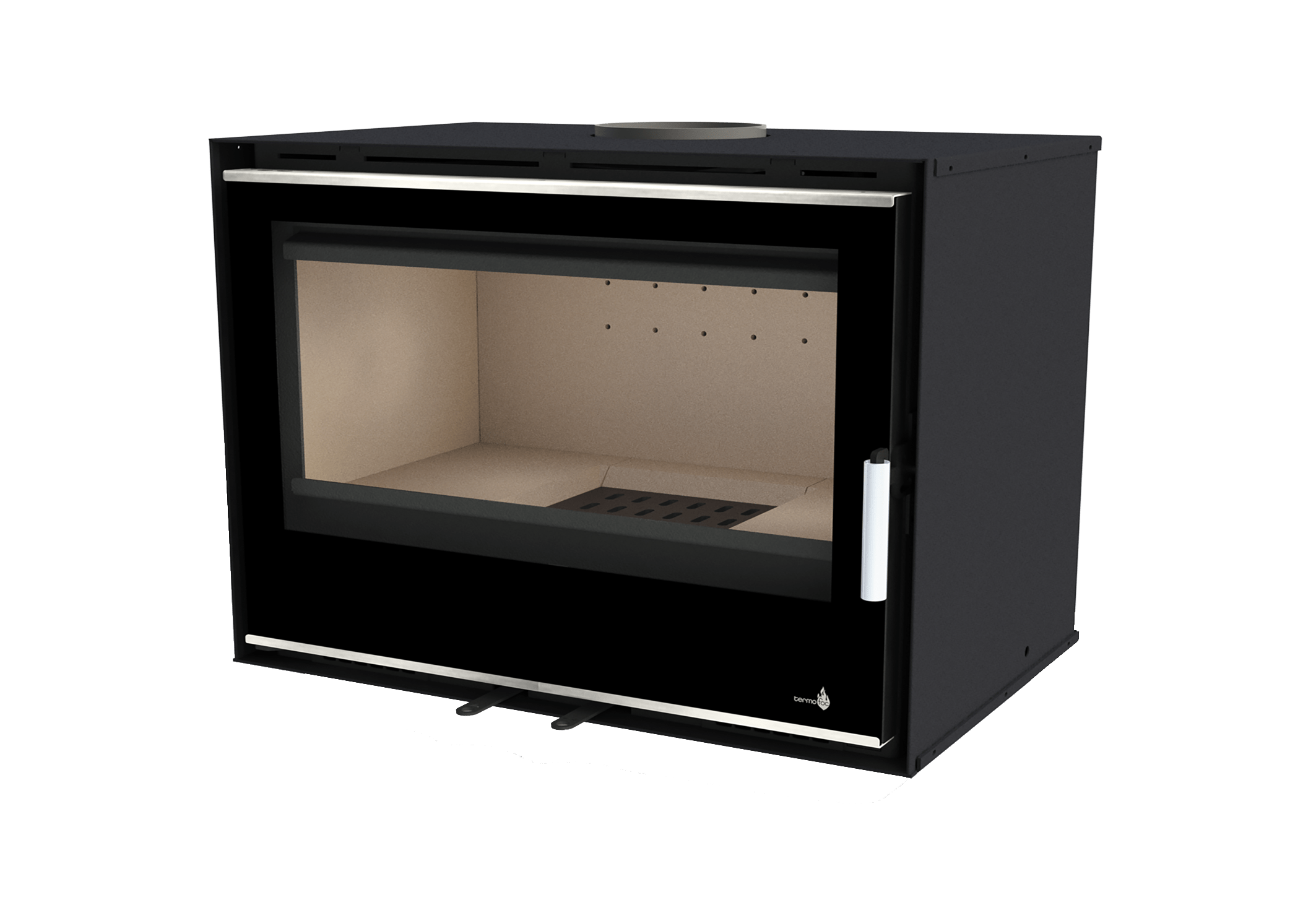 TERMOFOC - Insteekbare houtkachel met turbine Model PORTIMAO C795 van 8 ...