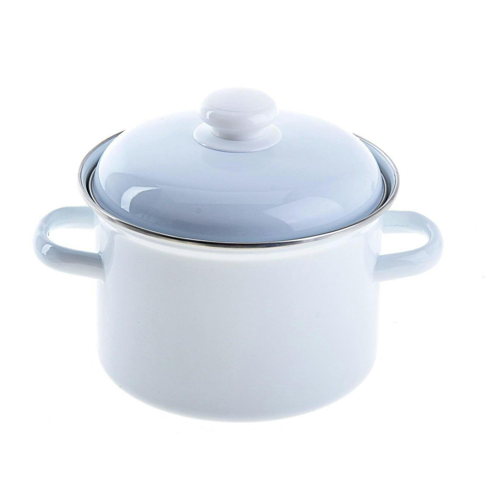 2L Emaillierter Kochtopf Gemüsetopf Eintopf Induktion Suppentopf ...