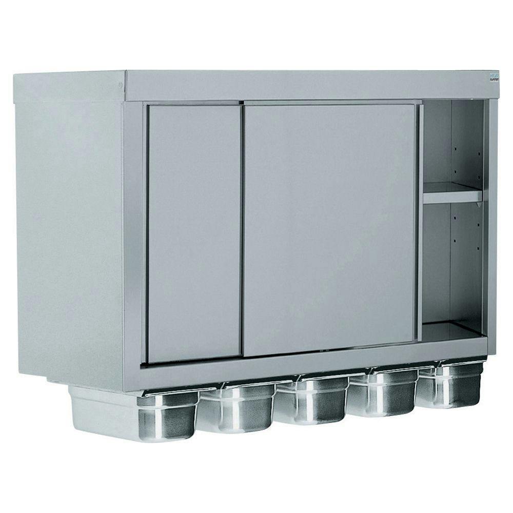 Tournus Equipement Armoire suspendue CHR avec glissières support 5 bacs ...