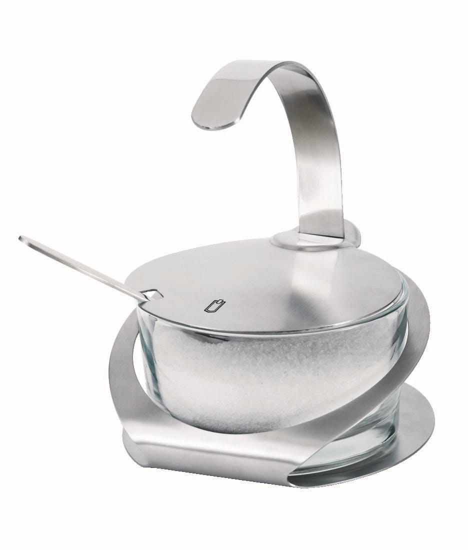 METRO Professional Pot à parmesan/sucre, verre / acier inoxydable, 11.5 ...