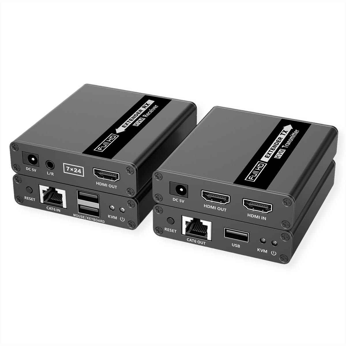 VALUE KVM-Extender via Cat.6/6A, HDMI, max. 70m | Makro