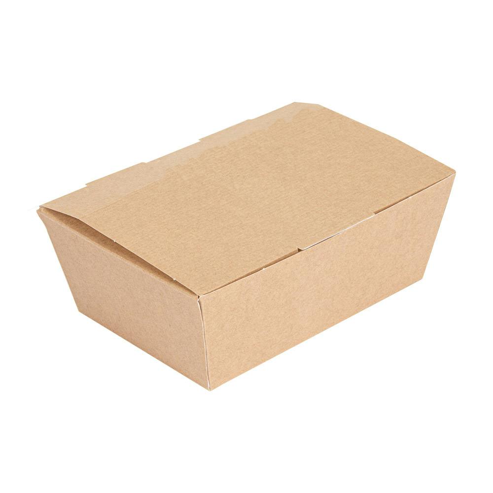 Caixas "Lunch Box" Tampas 'Thepack' 220 G/M2 14X9,7X5 Cm Natural Cartão ...
