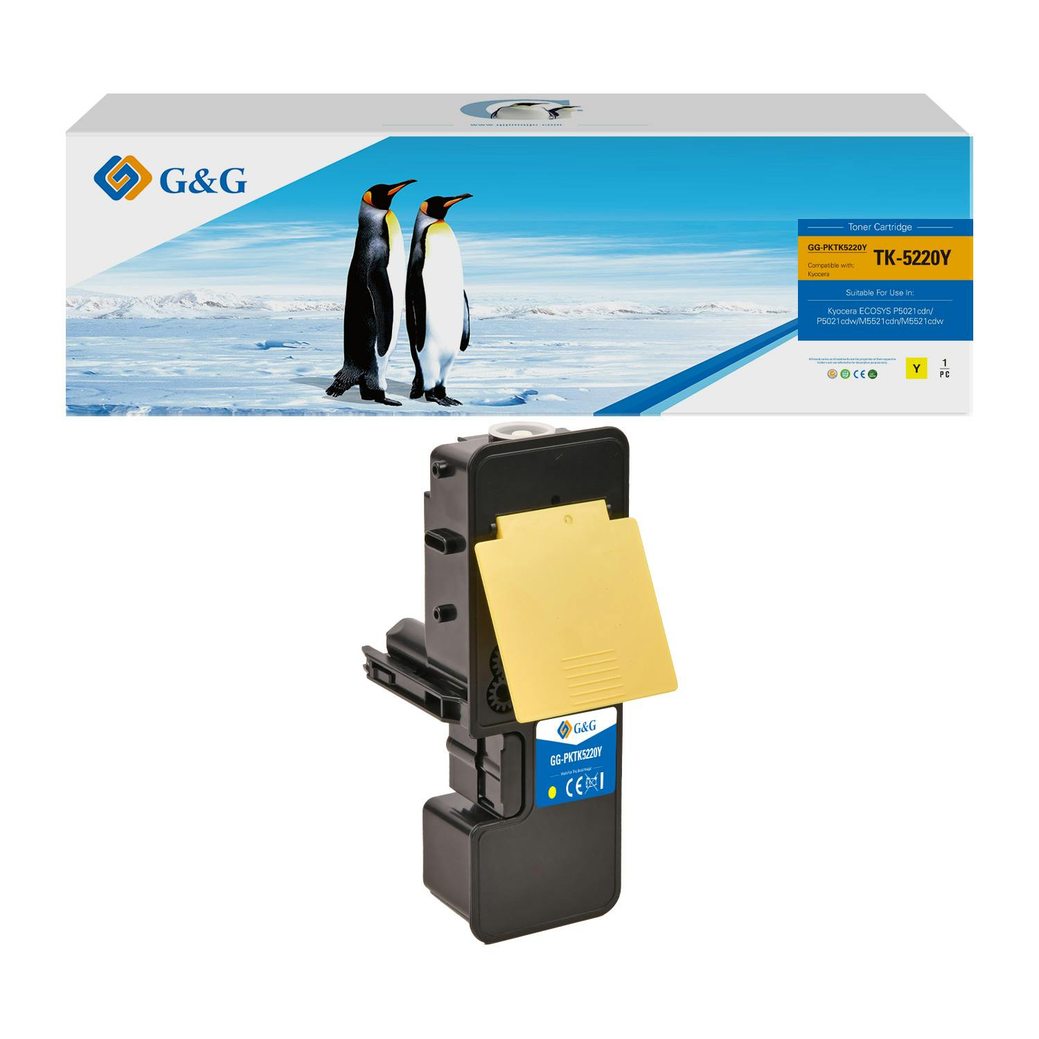 G&G Huismerk Tonercartridge Alternatief voor Kyocera TK-5220 - Geel | Makro