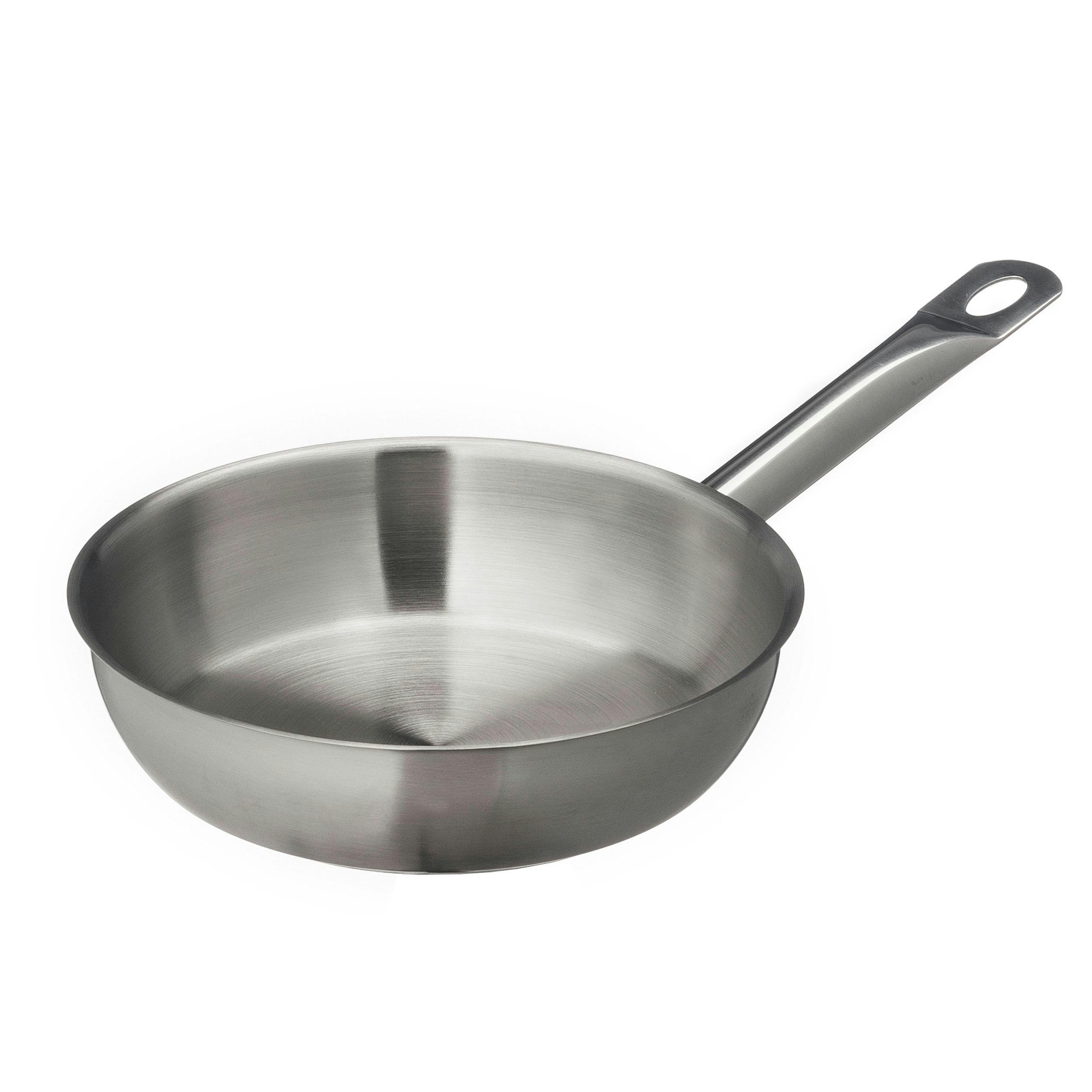 METRO PROFESSIONAL Poêle à frire, acier inoxydable 18/10, Ø 20 cm, hauteur : 6 cm, sans ...