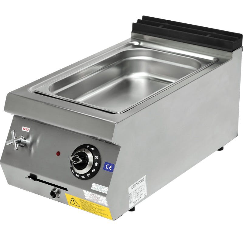 GN1/1 bagnomaria elettrico da tavolo 1,5 kw 400x730x300mm | METRO