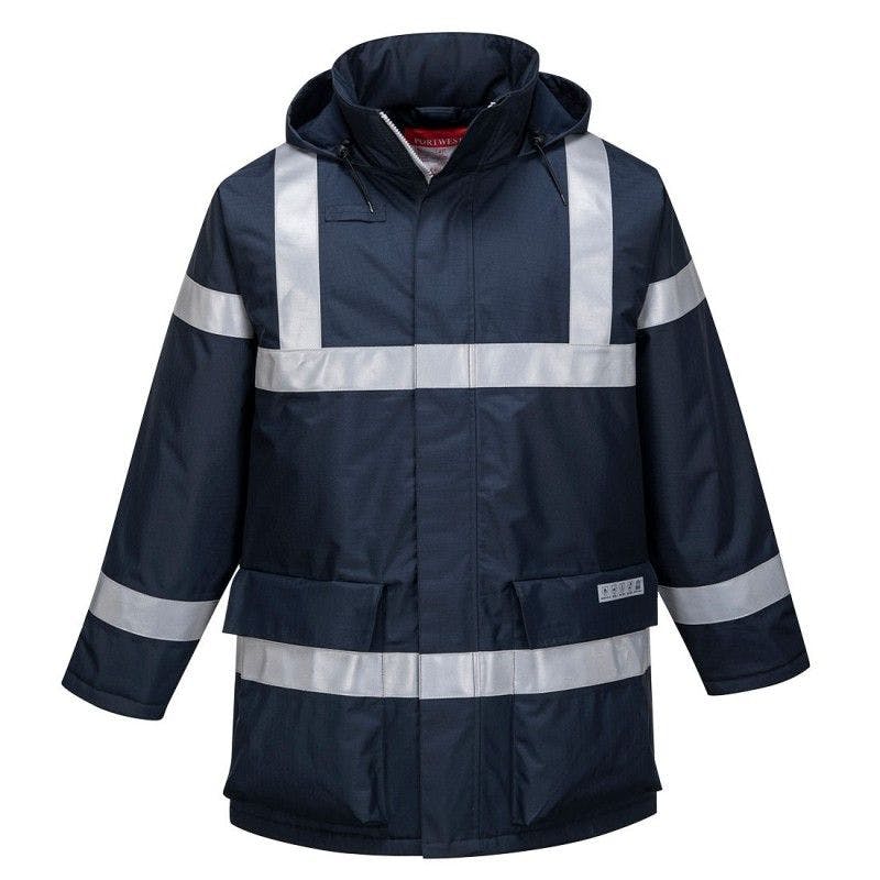 Portwest - Veste de pluie résistant à la flamme BIZFLAME #00007f Taille ...