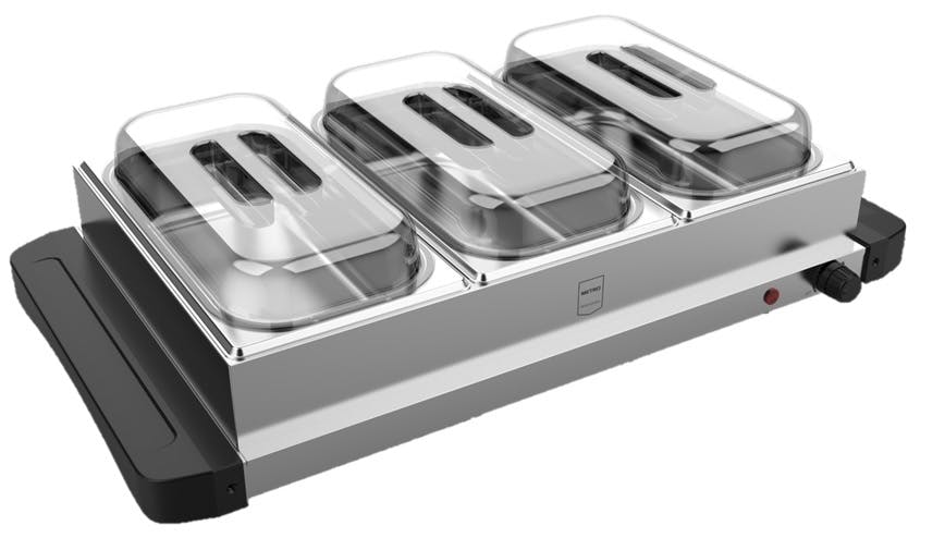 METRO Professional Chauffe-plats électrique GFW1000, Acier inoxydable ...