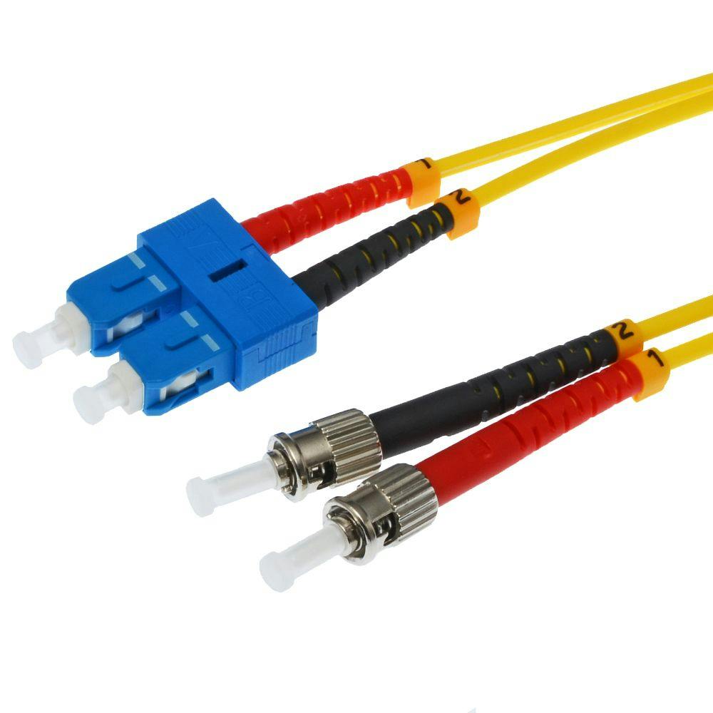 Helos LWL Patchkabel SC/ST Duplex 9/125µm OS2 gelb 5,0m | METRO