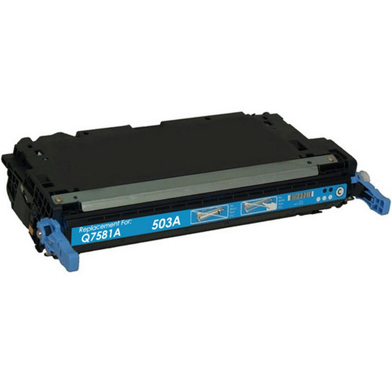 HP Q7581A Cyan Cartouche de Toner COMPATIBLE - Remplace 503A | METRO
