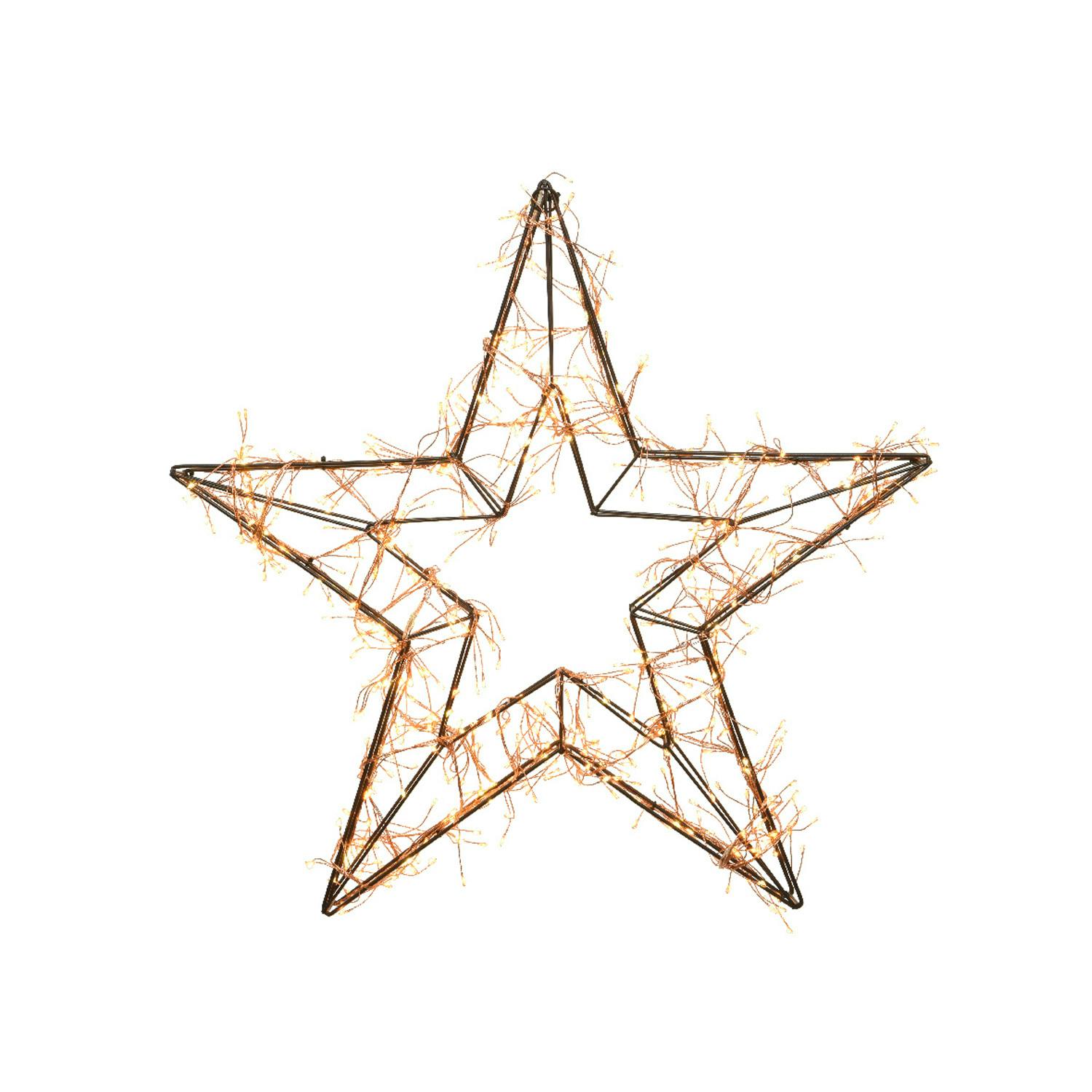 LED Stern Leuchtstern Metallstern 300 LED H: 38cm Weihnachtsdeko für ...