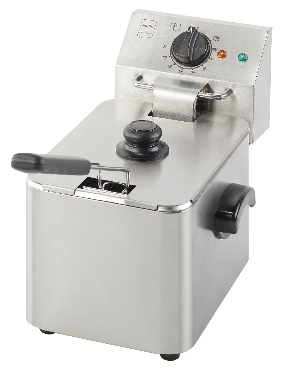 METRO Professional Friteuse GDF3004, Roestvrij staal, 26,4 x 37,8 x 31 ...