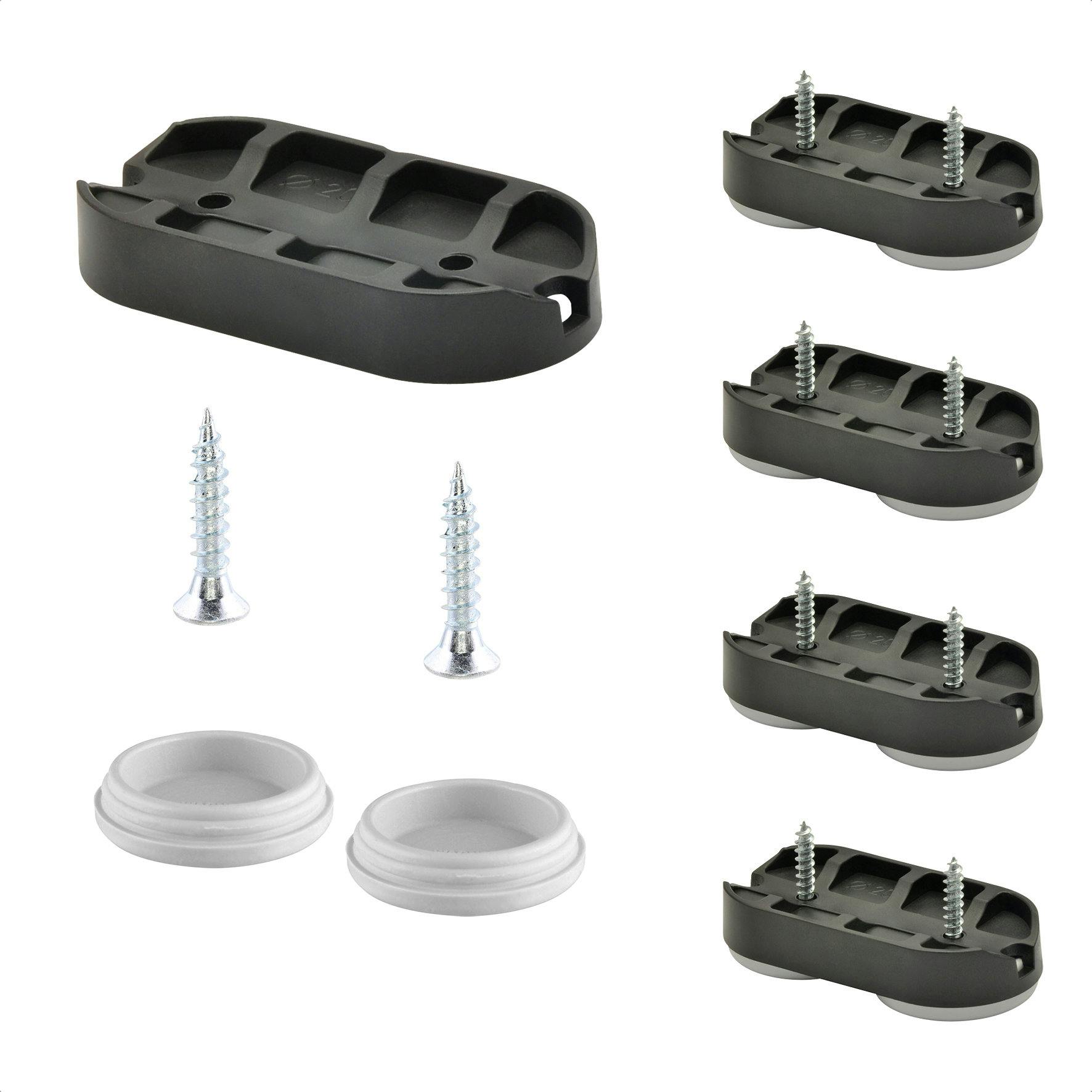 WAGNER QuickClick® Kunststoffgleiter HYPER - Freischwinger, 4x Basis ...