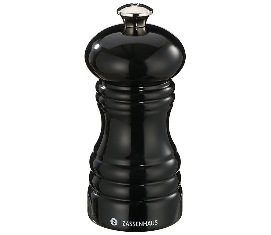 Salzmühle Zassenhaus "BERLIN" schwarz glänzend Höhe: 12 cm | METRO