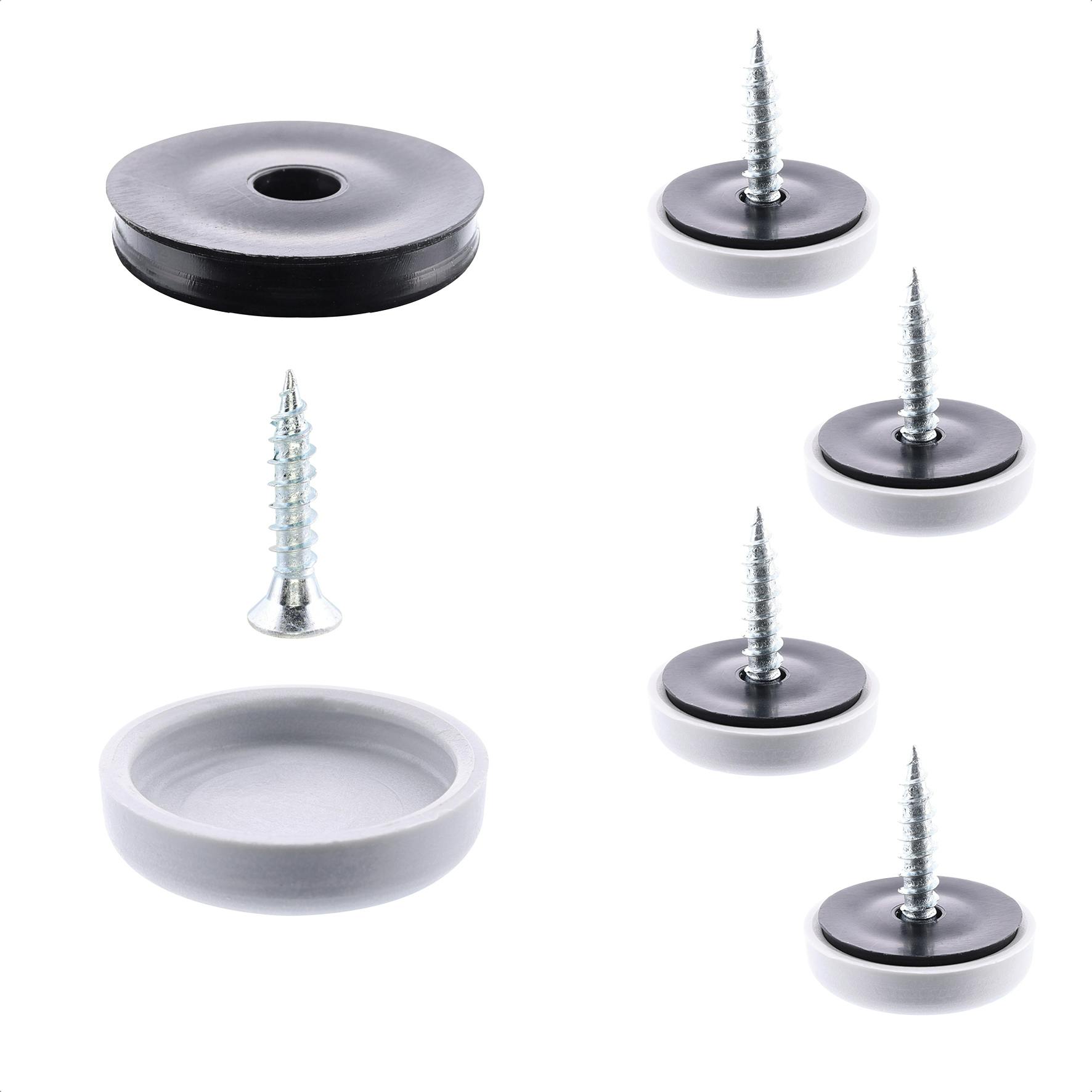 WAGNER QuickClick® Kunststoffgleiter HYPER SLIM - 4x Schraube, je 4x ...