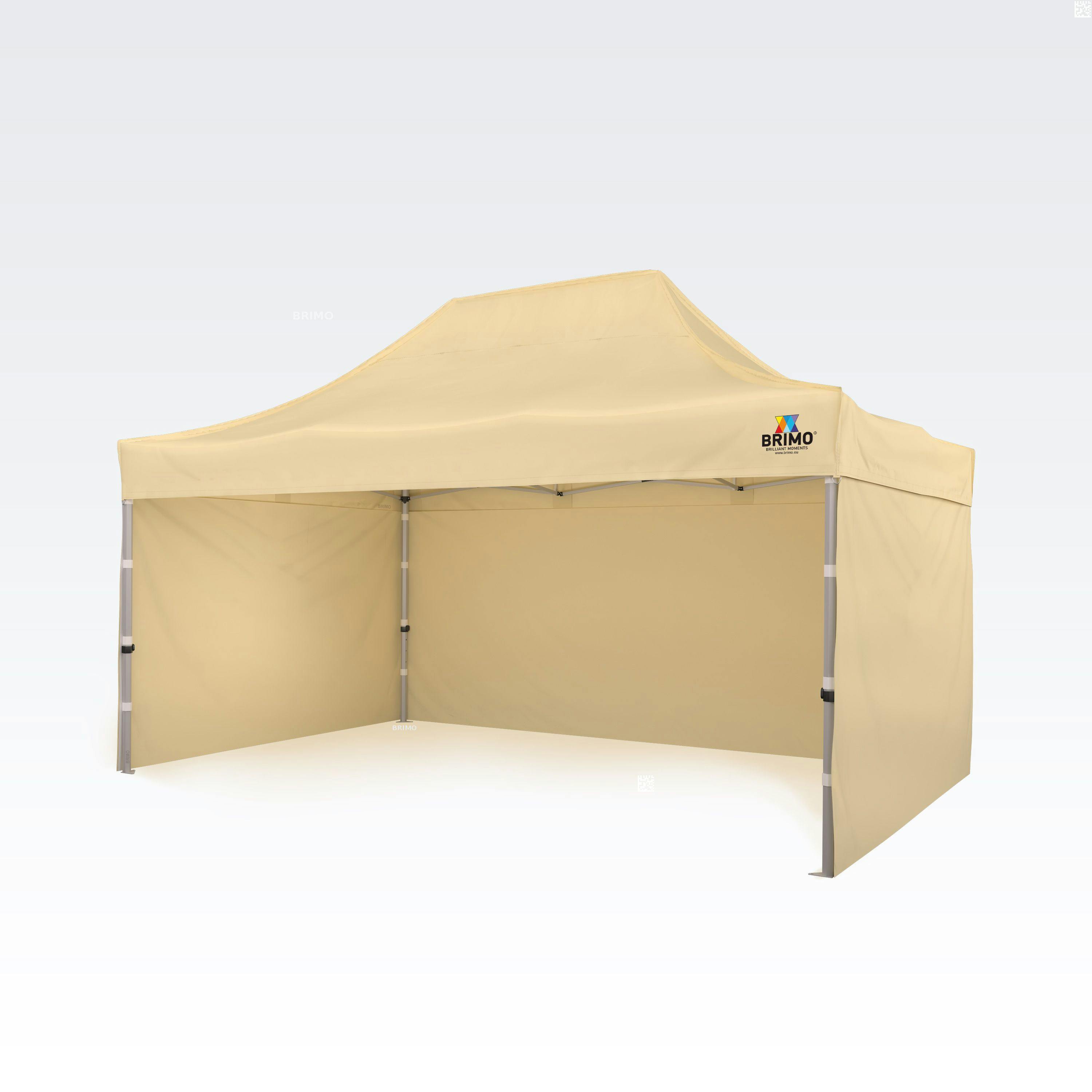 Pop up zelt 3x4,5 m - mit 3 Wänden - Beige | METRO
