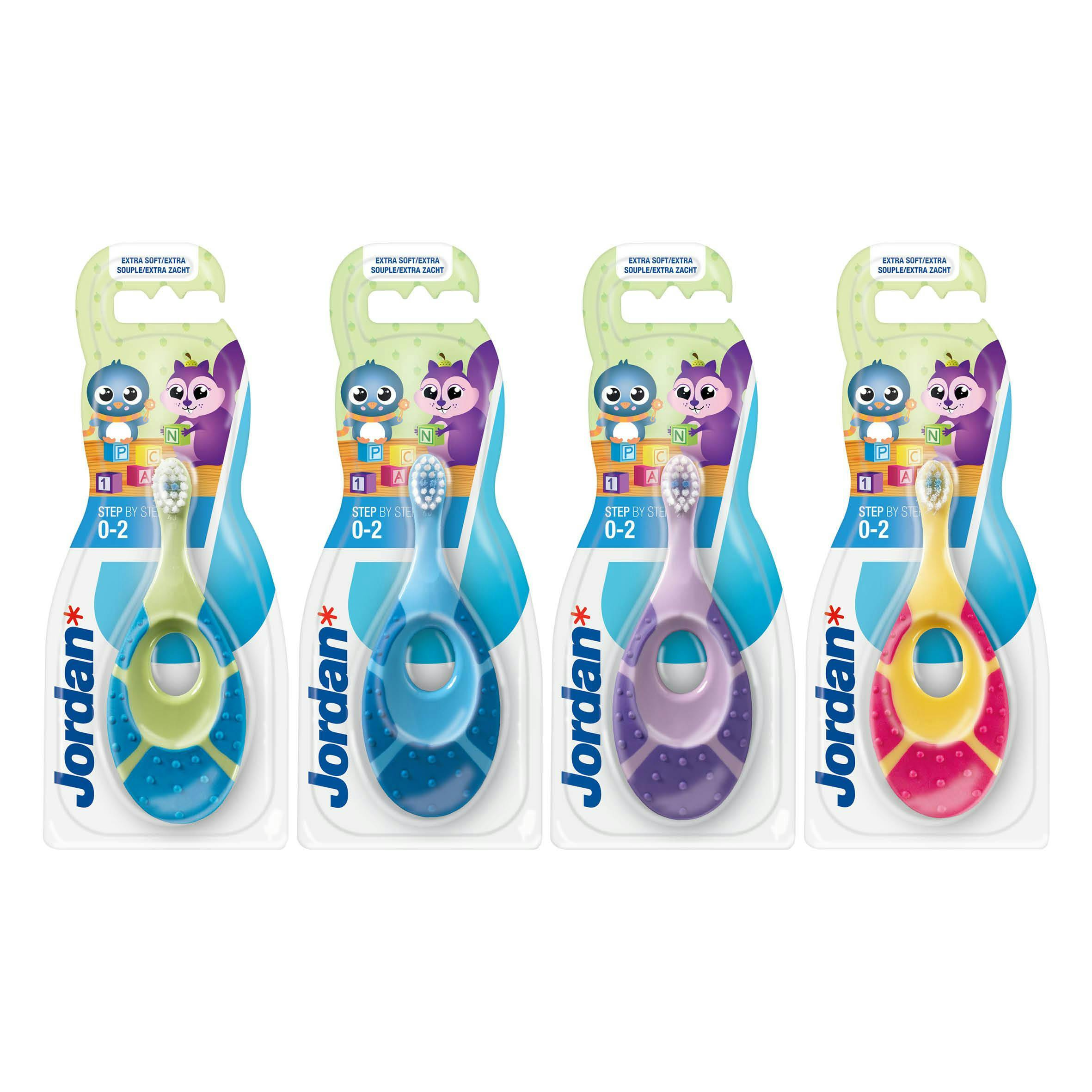Jordan Tandenborstel Step By Step 1- Baby (0-2) (Assorti) 10X1 St | Makro