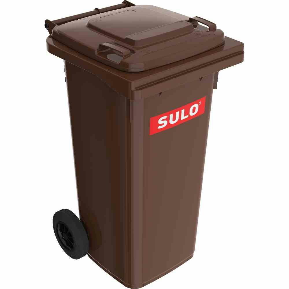 SULO Grote vuilcontainer Kunststof grote vuilcontainer bruin 120 l | Makro