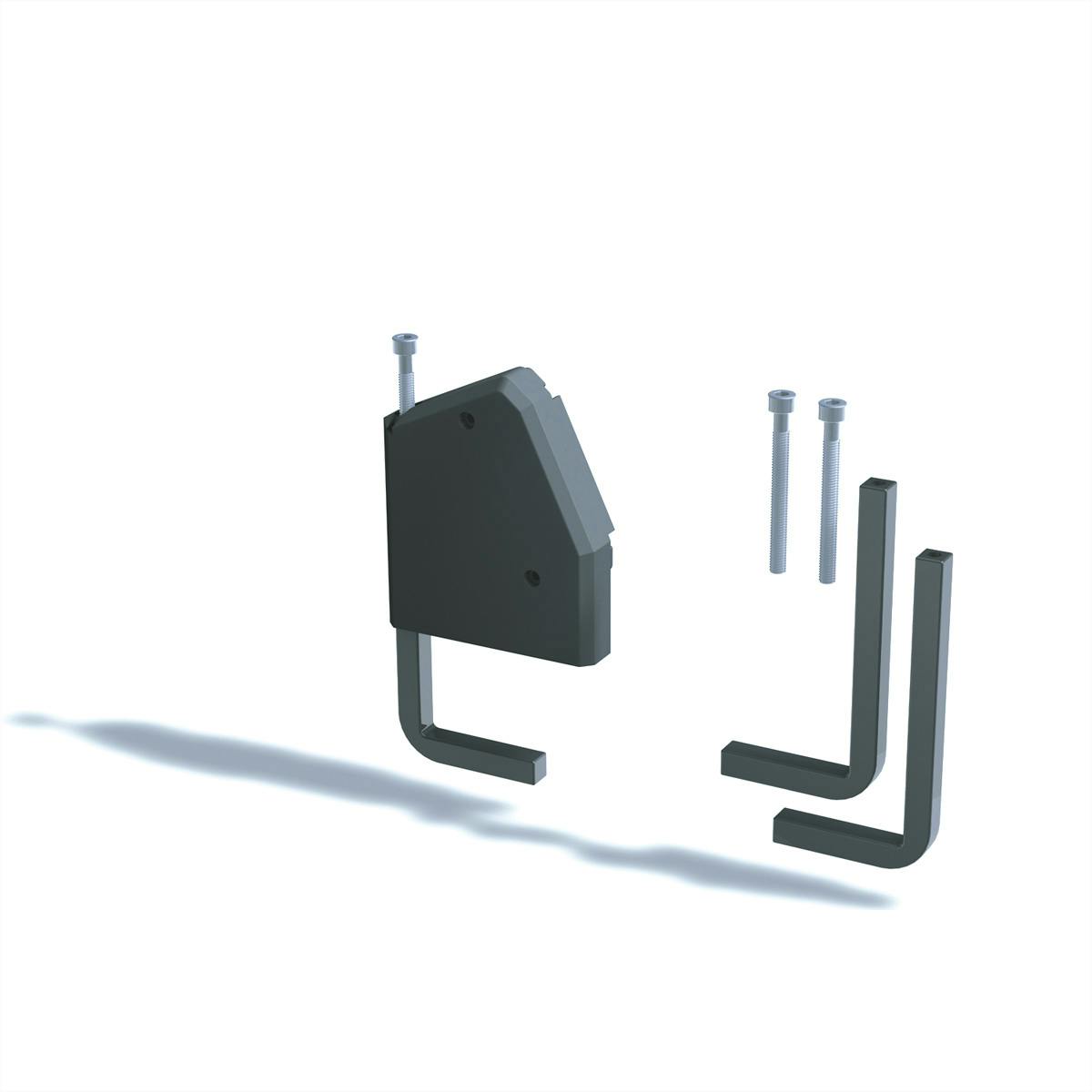 BACHMANN DESK montagebeugel voor tafelbladdiktes van 50 tot 80 mm | Makro