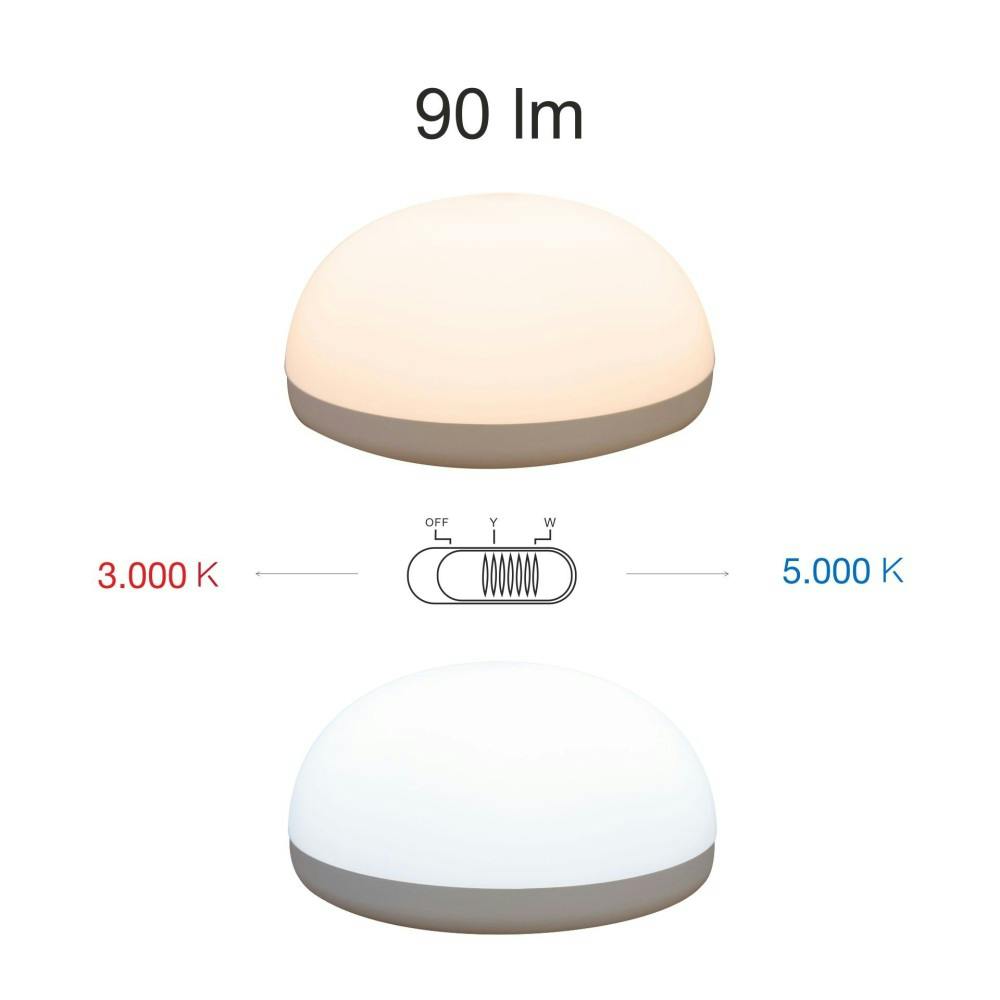Draagbare en verstelbare 1W LED-lamp op batterijen, Trion. Li-ion ...