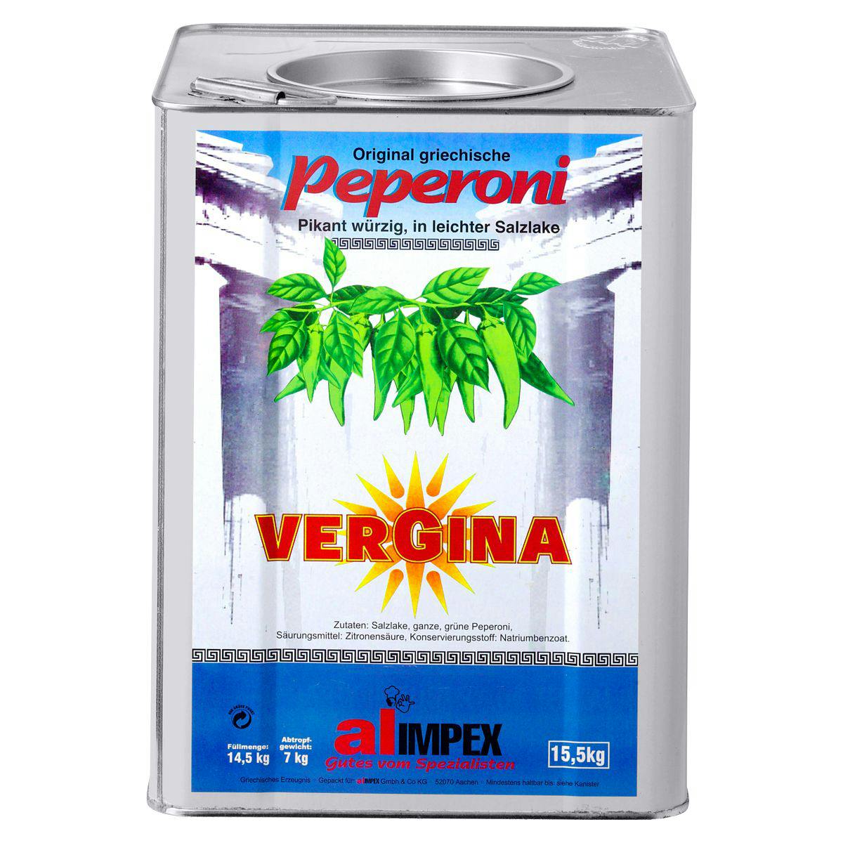 Alimpex Griechische Peperoni Pikant-Würzig (7kg) | METRO