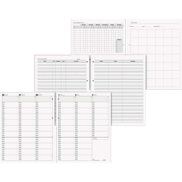 Ringbuch-Kalender Lehrerkalender 1 Woche/2 Seiten 2024/2025 A4 ca ...