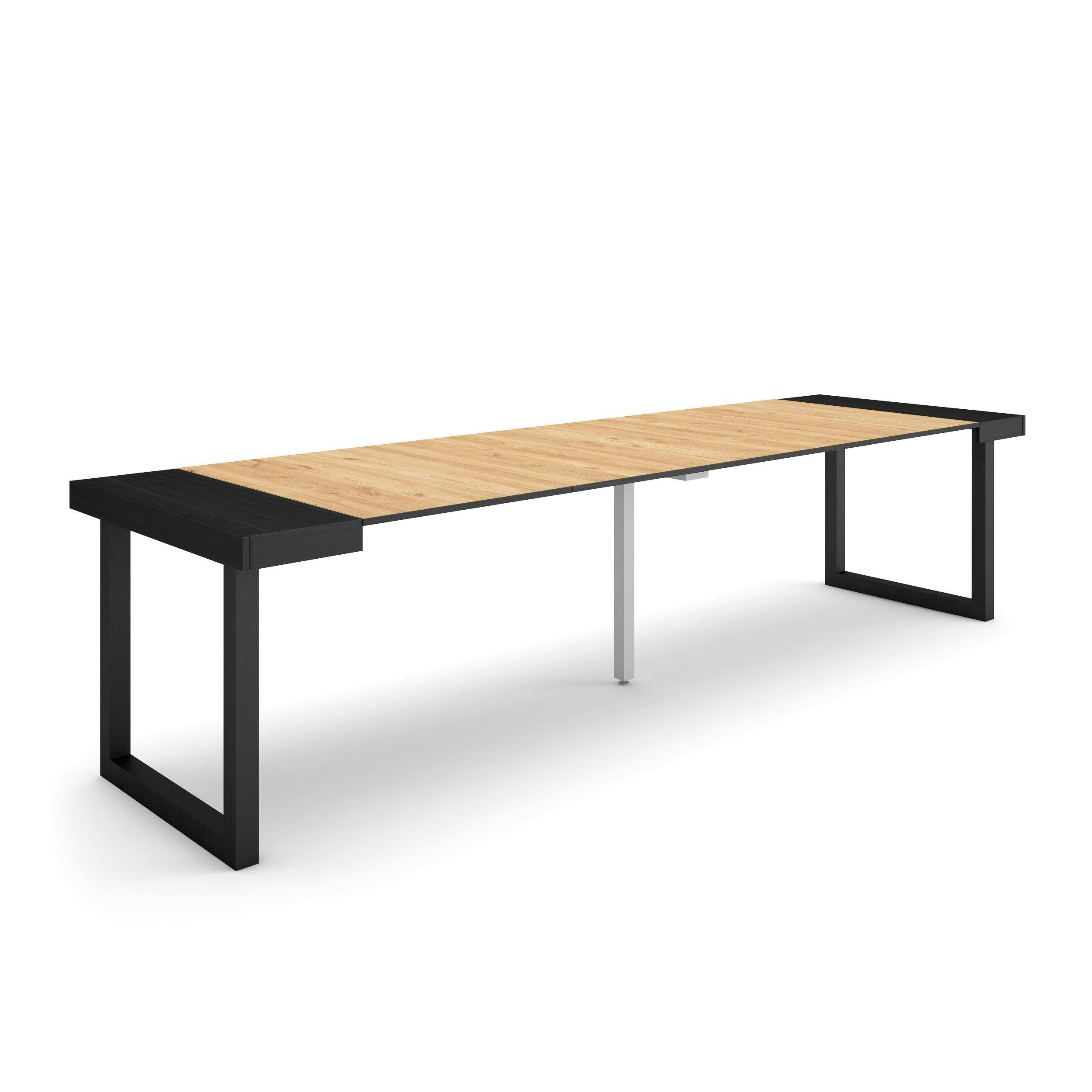 Uitschuifbare Consoletafel, Console table, 302x90x73cm, Voor 14 ...