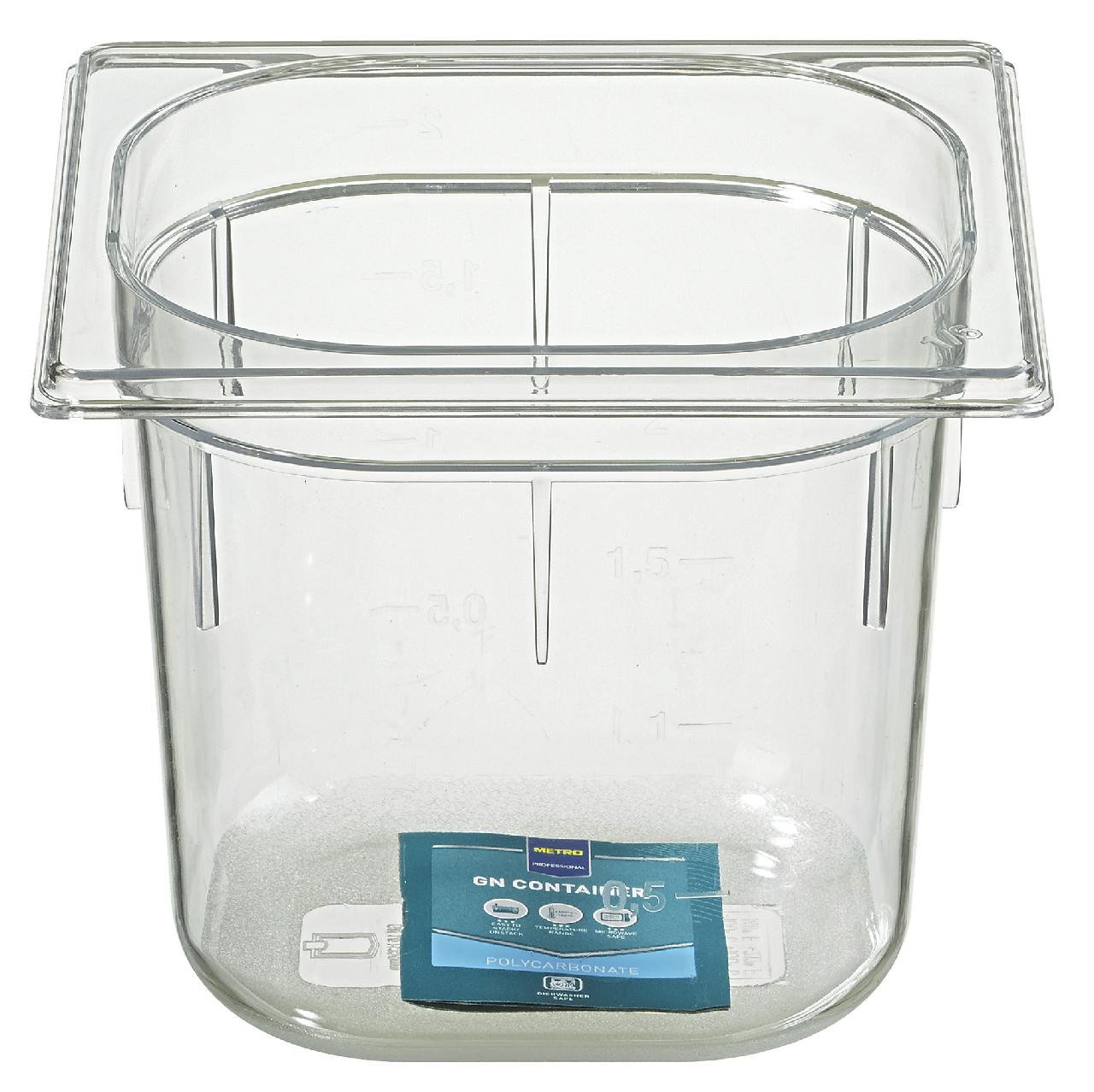 METRO Professional GN-container 1/6, 150 mm, polycarbonaat | Makro