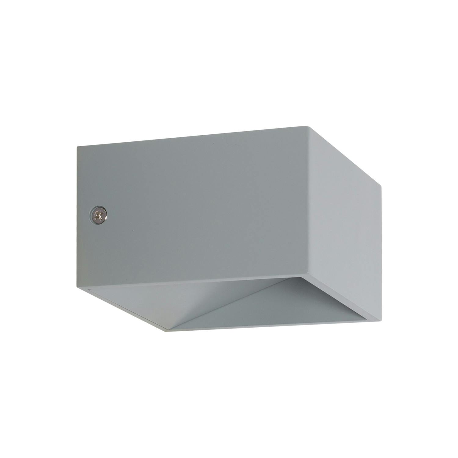 efectoLED Aplique de Pared LED 6W de Aluminio Iluminación Doble Cara Lico Gris Blanco Cálido ...