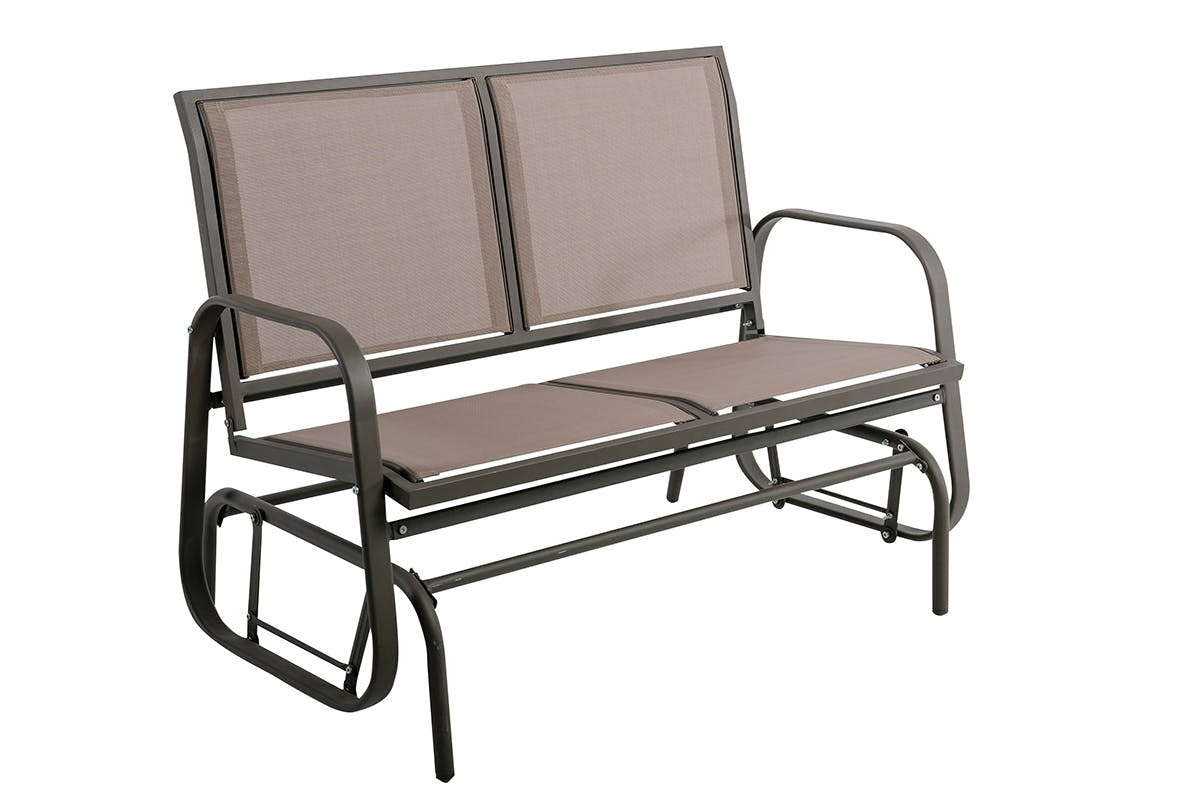 Banc De Jardin A Bascule Lima Marron - Texaline et Acier | METRO