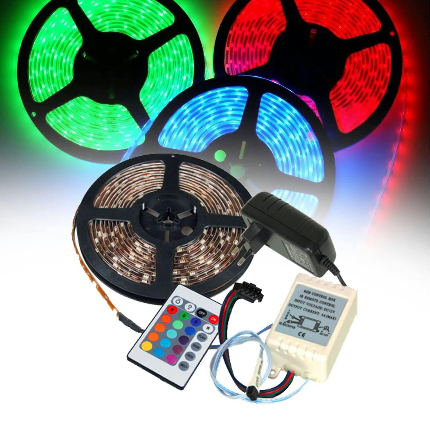 Ruban lumineux à Led multicouleur - 5 Mètres - LLS500RGB-PACK | METRO