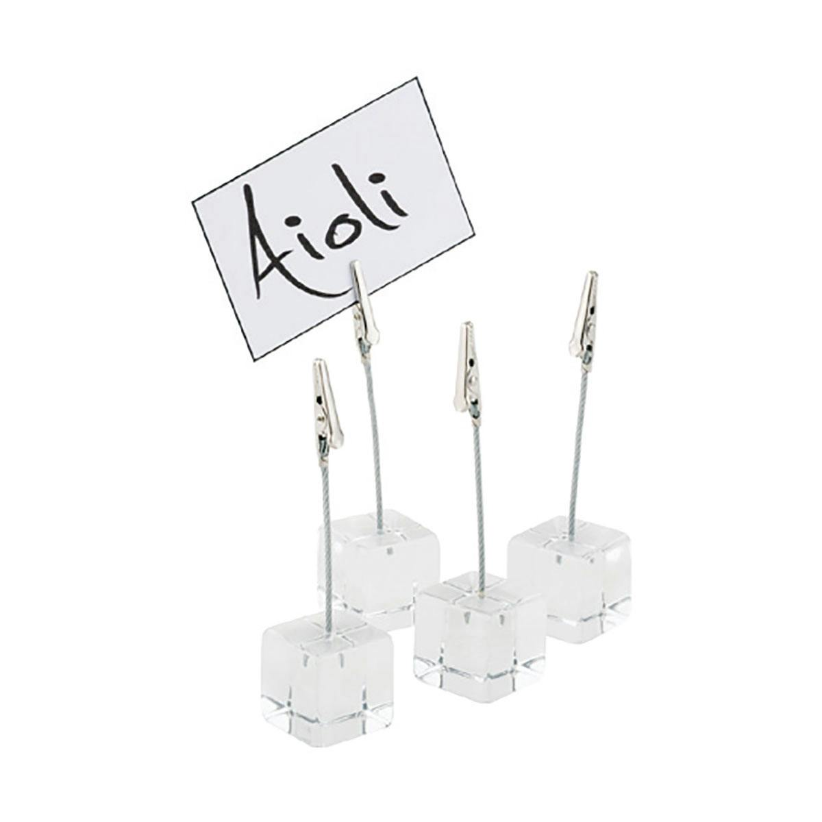 APS set de 4 supports de table en méthacrylate + affiches | METRO