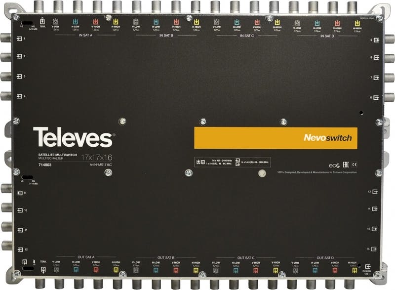 Televes Multischalter 17 in 16 Guß MS1716C 714803 | METRO Marktplatz