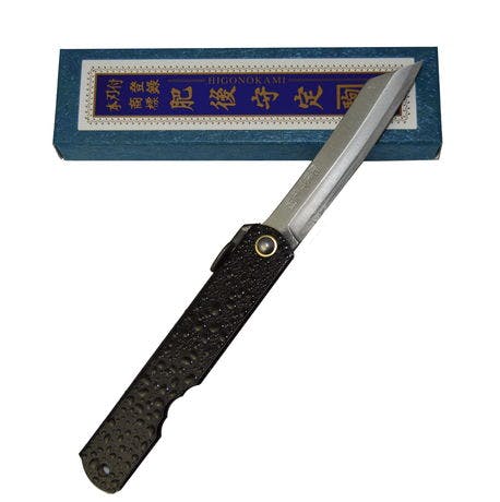 Couteau de Poche Pliant Higonokami Splash Black Nagao Kanekoma | METRO