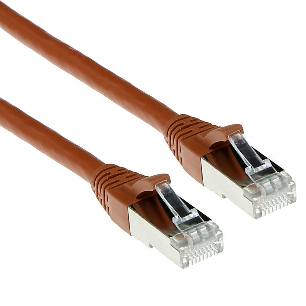 ACT FB2205 LSZH SFTP CAT6A Patchkabel Snagless Bruin - 5 meter | Makro