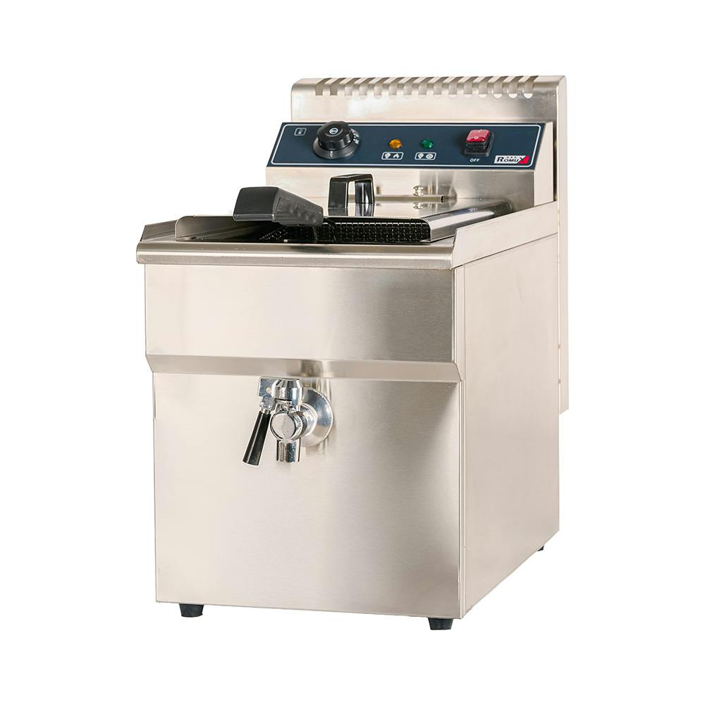 Romux® Friggitrice Elettrica Professionale 18 Litri Singola da Banco ...